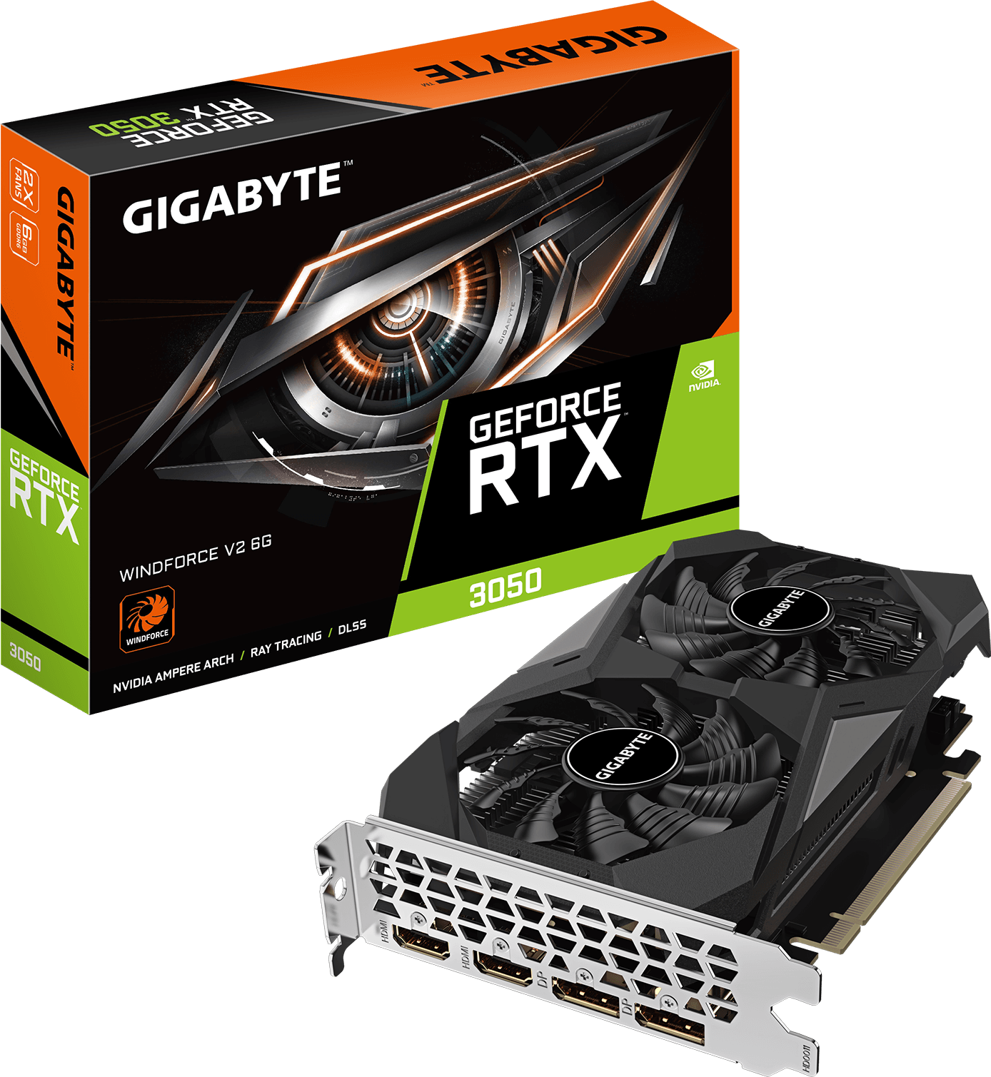 GeForce RTX™ 3050 WINDFORCE V2 6G - GIGABYTE Latin America