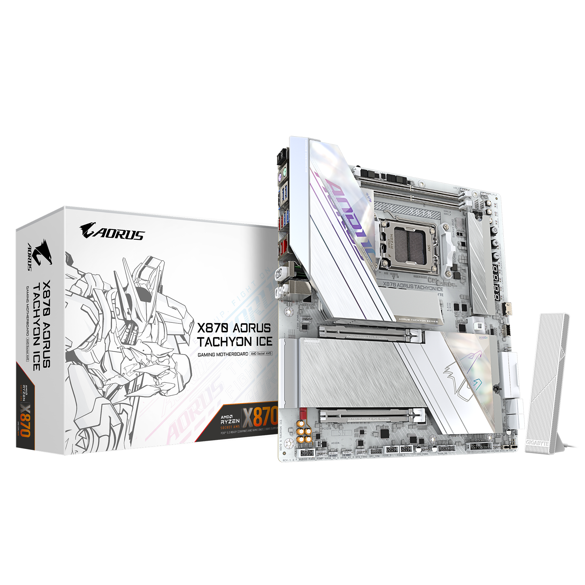 X870 AORUS TACHYON ICE Gallery | Motherboard - GIGABYTE Kazakhstan