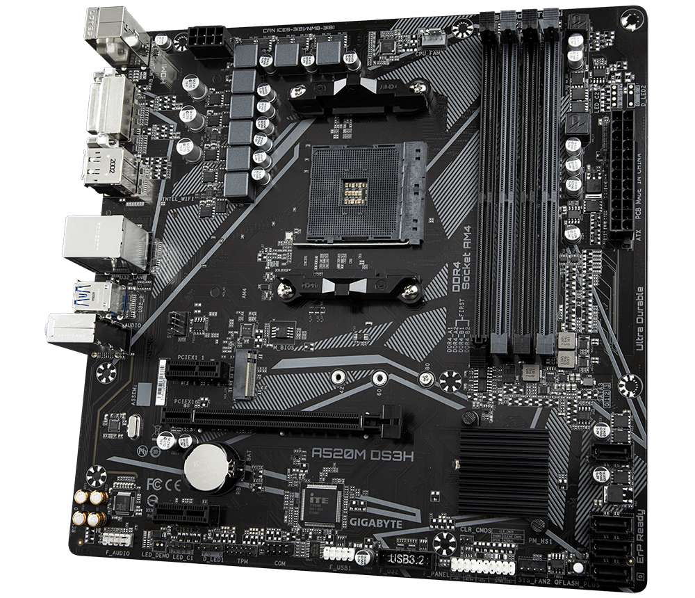 GIGABYTE A520M DS3H Motherboard｜GIGABYTE