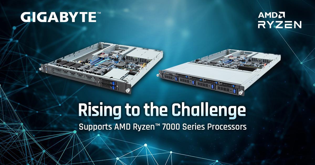 GIGABYTE Announces Entry-Level AMD Ryzen-based Servers