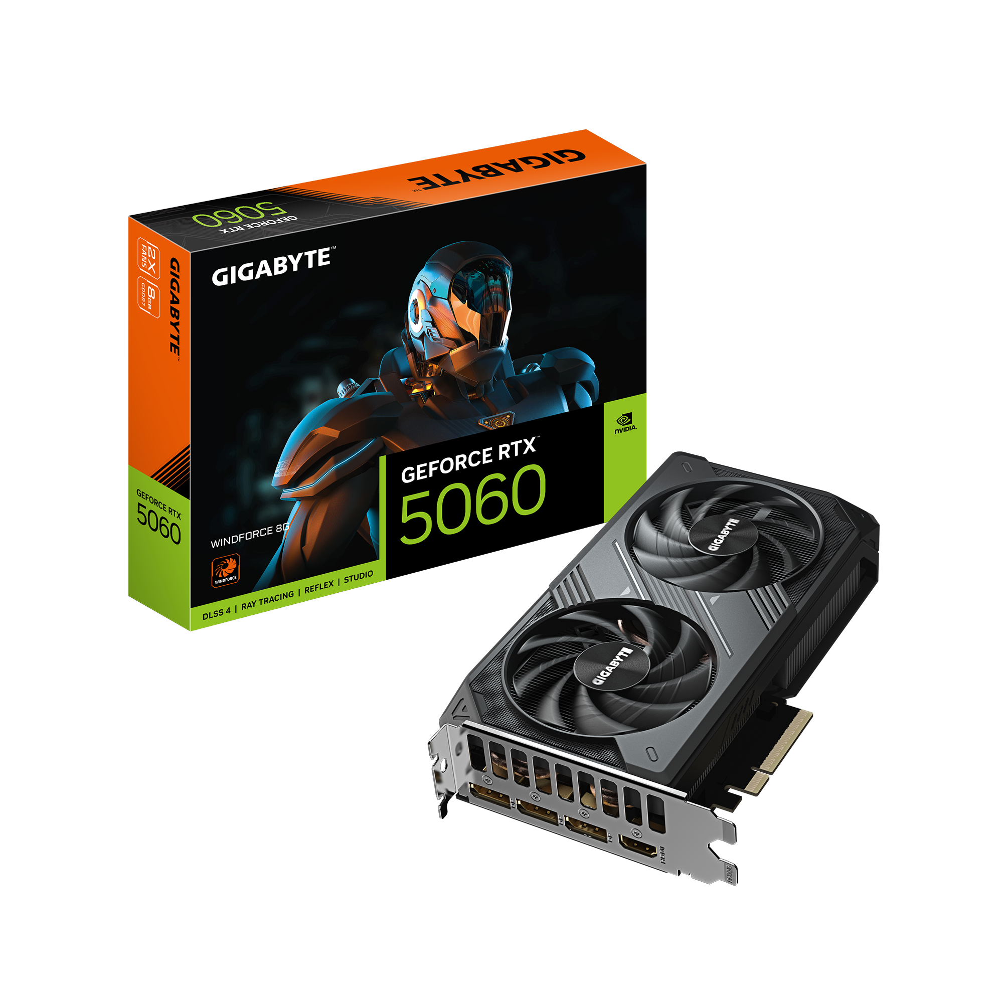 GeForce RTX 5060 WINDFORCE 8G Key Features Graphics Card GIGABYTE