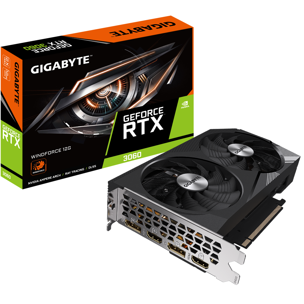 GeForce RTX 3060 WINDFORCE 12G AORUS GIGABYTE 