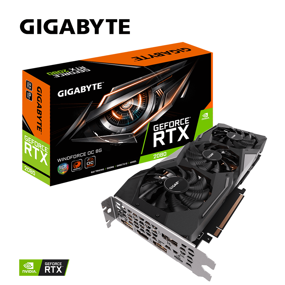 GeForce RTX™ 2080 WINDFORCE OC 8G｜AORUS - GIGABYTE Việt Nam