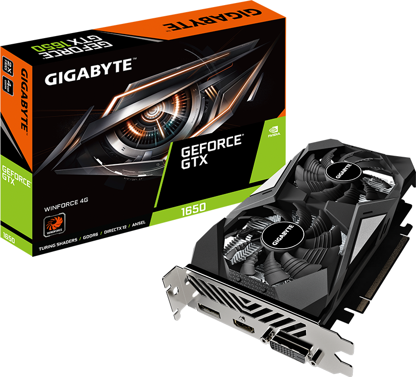 GeForce® GTX 1650 D6 WINDFORCE 4G (Rev. 2.0) - GIGABYTE Global