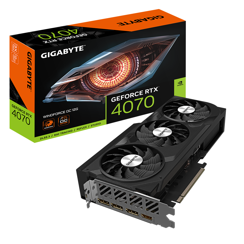 GeForce RTX™ 4070 WINDFORCE OC 12G｜AORUS - GIGABYTE Россия