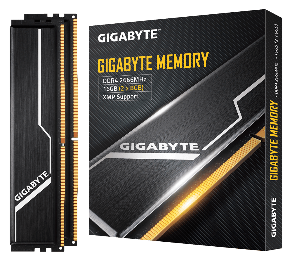 GIGABYTE Memory 16GB (2x8GB) 2666MHz 精彩圖集 | 記憶體 - GIGABYTE 技嘉科技 Hong Kong