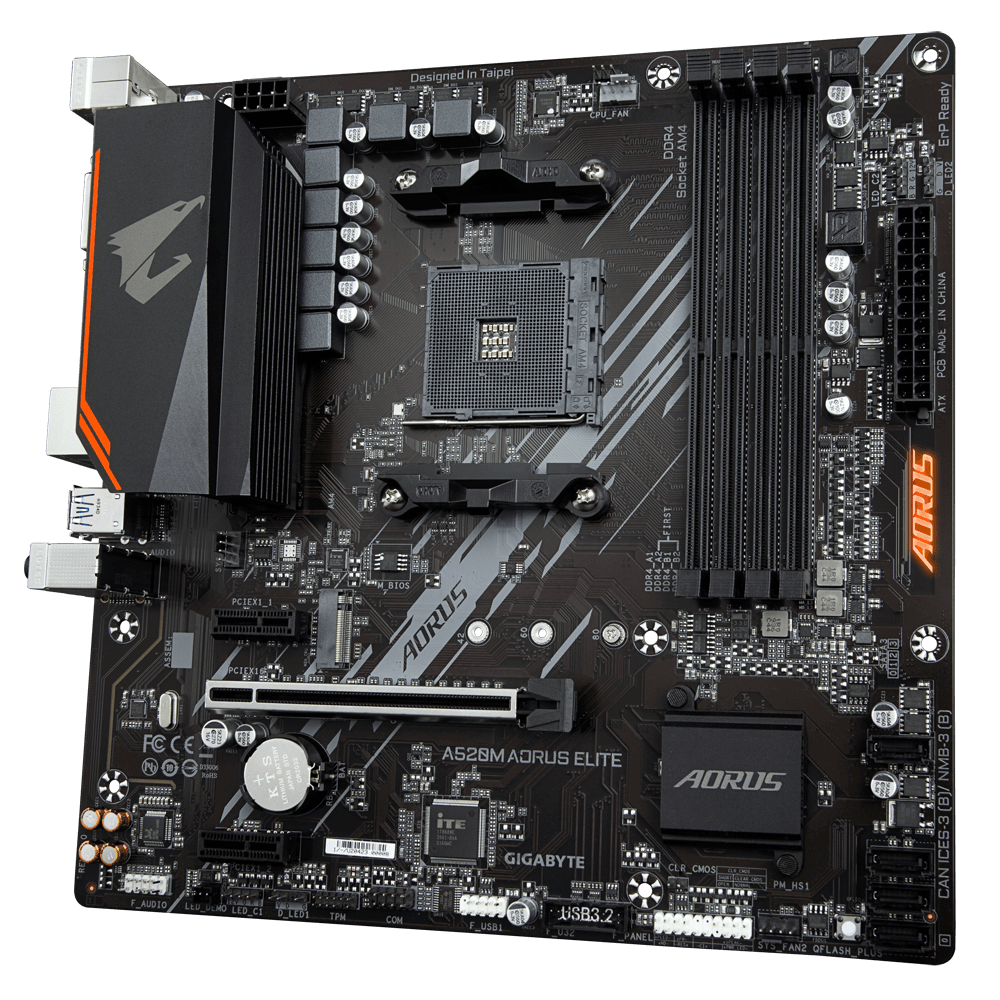 GIGABYTE A520M AORUS Elite Motherboard｜AORUS - GIGABYTE Columbia