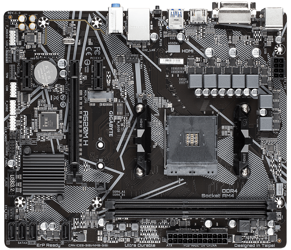 A520M H rev 1 x Key Features Motherboard GIGABYTE Global