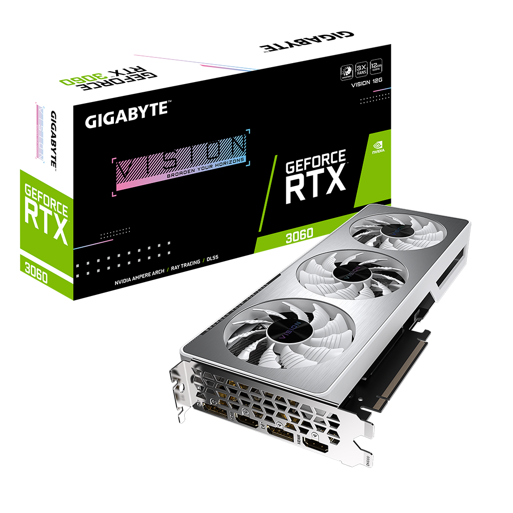 GeForce RTX™ 3060 VISION 12G｜AORUS - GIGABYTE USA