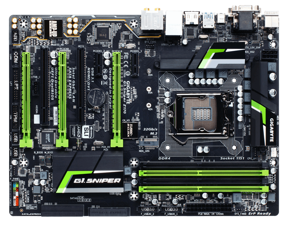 G1.Sniper Z170 (rev. 1.0) Galería de Imágenes | Placas Base - GIGABYTE Spain