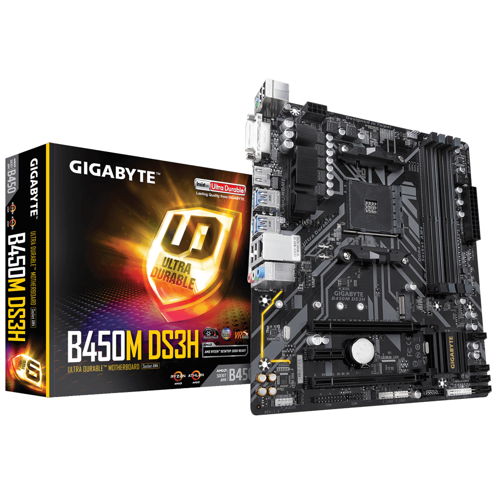 GIGABYTE B450M DS3H Motherboard AORUS GIGABYTE United Kingdom