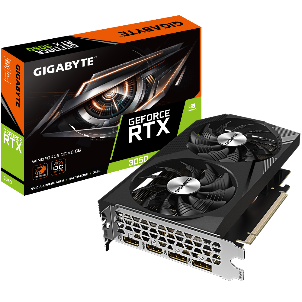 GeForce RTX 3050 WINDFORCE OC V2 8G AORUS GIGABYTE USA